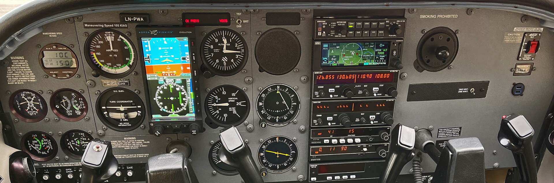 Aspen E5 EFIS / Garmin GNX375 GPS and ADS-B in/out xpdr – SAMIONICS